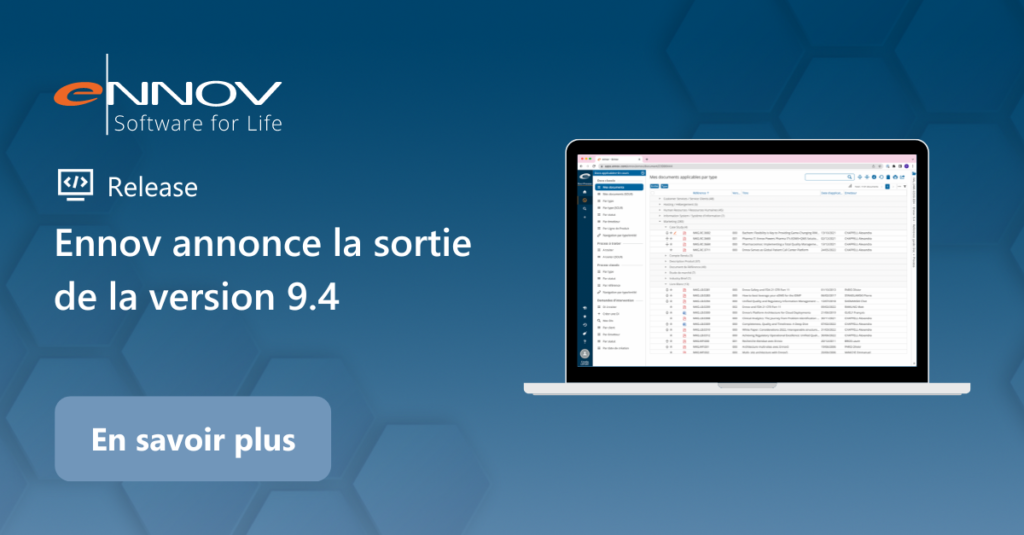 Ennov annonce la sortie de la version 10.3 - Ennov Software for Life